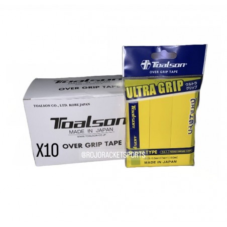TOALSON ULTRA GRIP 10x 3 STUKS YELLOW Grips kopen bij Rojo Racketsports